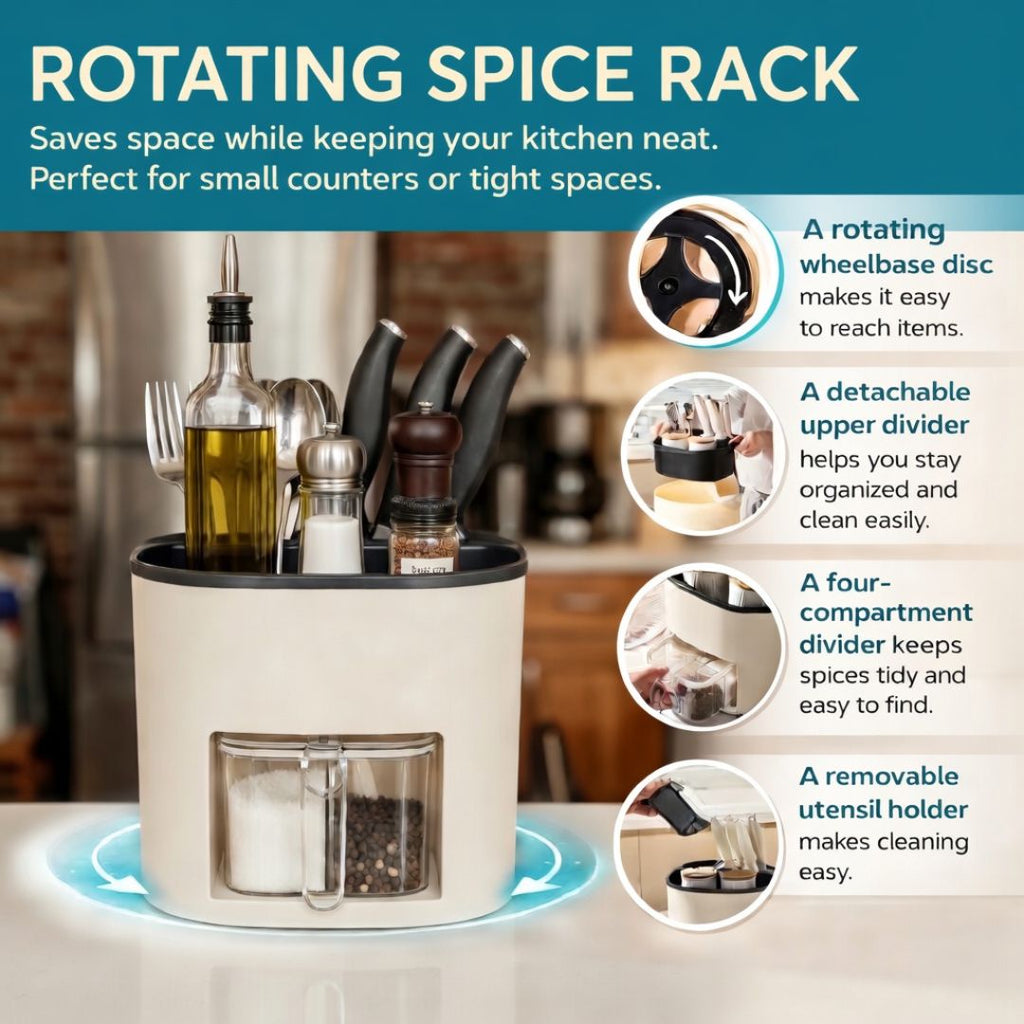 Rotating Kitchen Organizer – Dazzleree